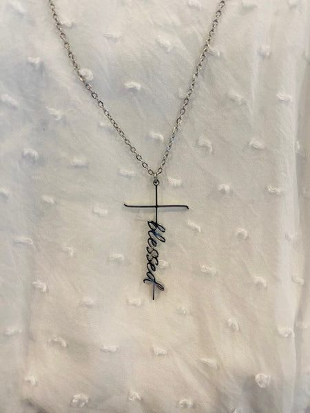 Blessed Cross Necklace – margaretfeinbergstore.com